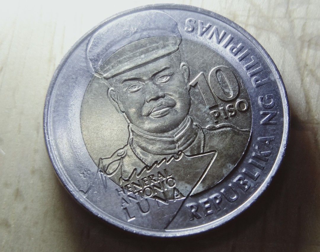 Antonio Luna error 10 pesos commemorative coin, Hobbies & Toys ...