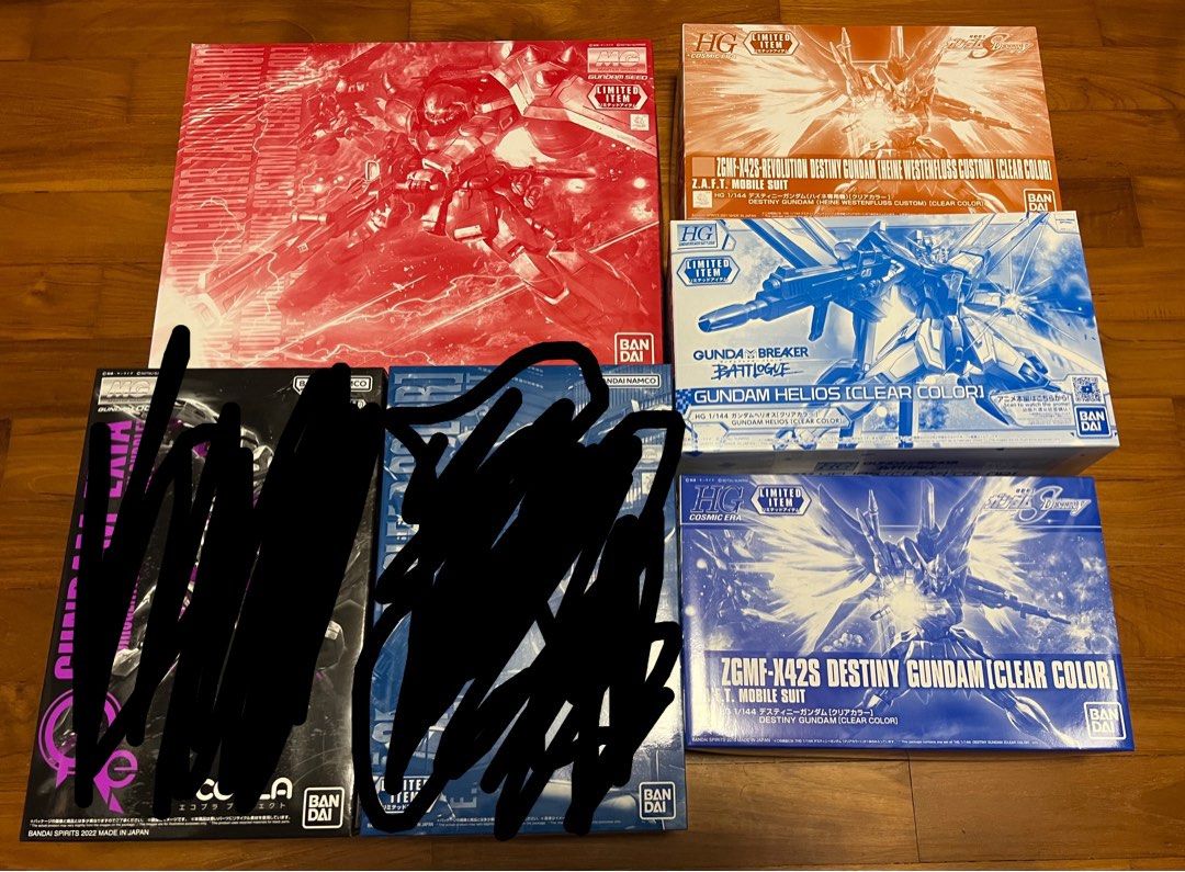 Bandai Gundam Gunpla MG RG HG Clear Ecopla Neon Limited EXPO, Hobbies ...