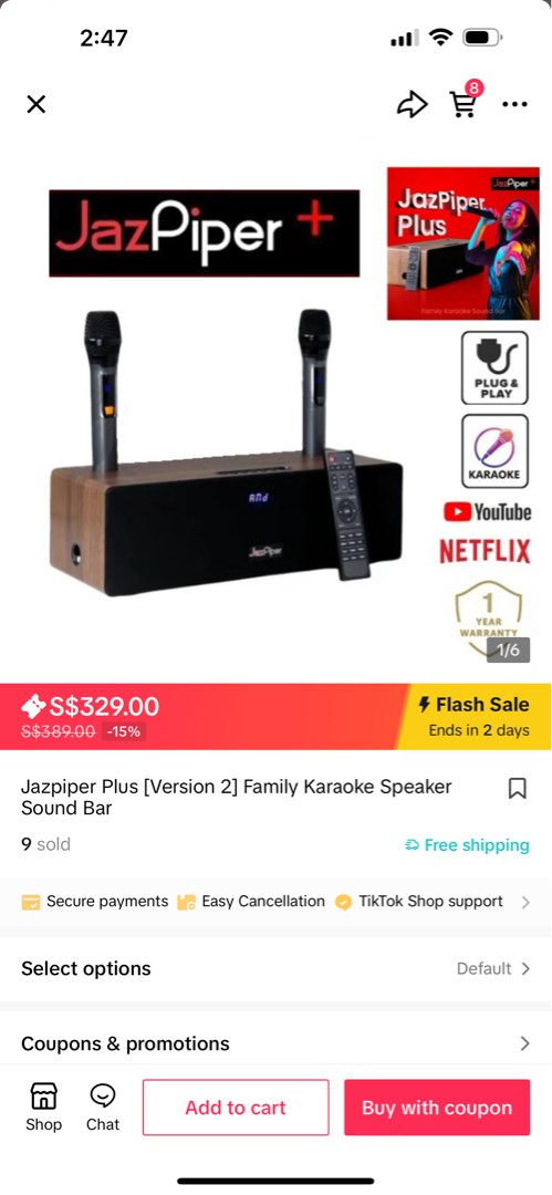 Best jaz piper 2, TV & Home Appliances, TV & Entertainment, Entertainment Systems & Smart Home ...