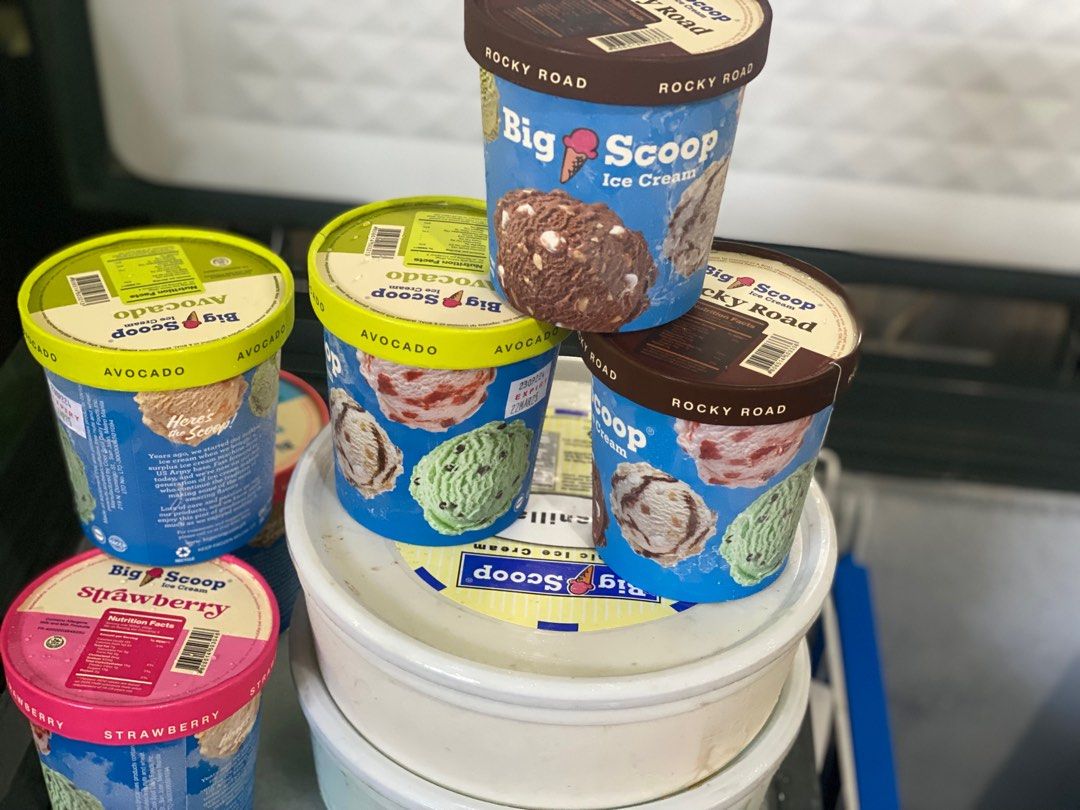 Big Scoop Ice cream, Food & Drinks, Chilled & Frozen Food on Carousell