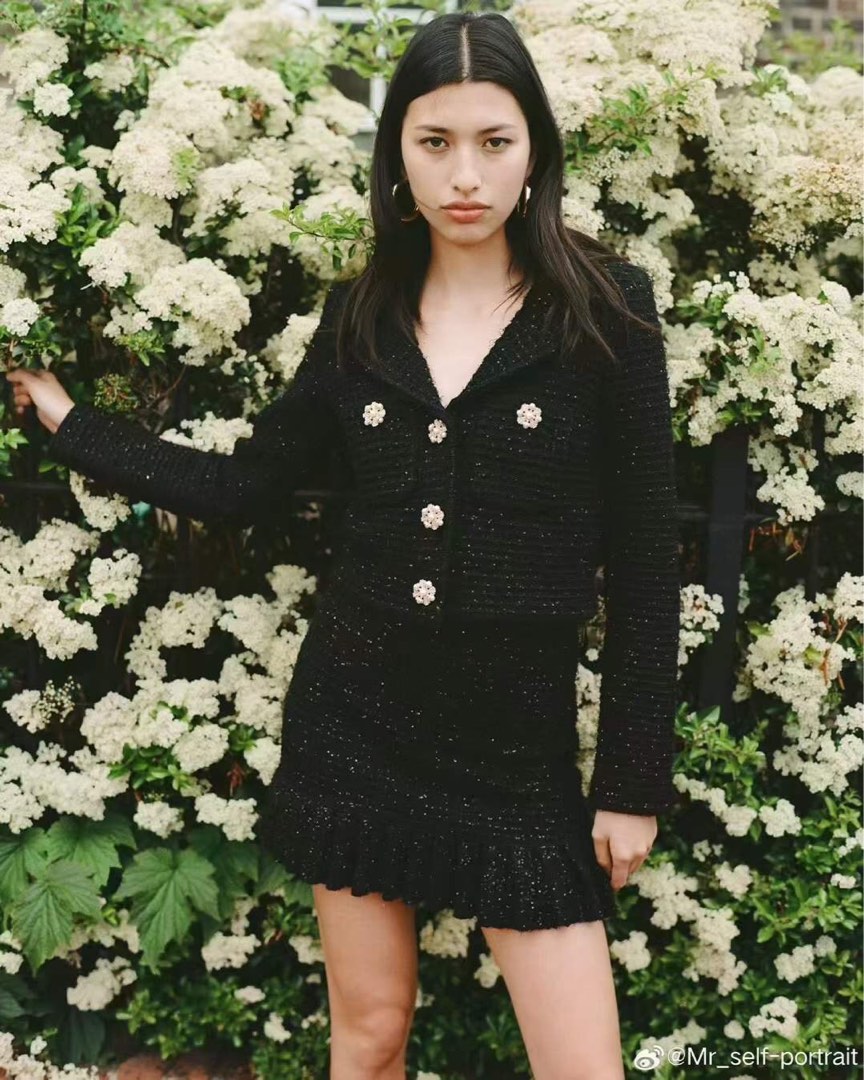 BN authentic self portrait blazer set, Women's Fashion, Dresses & Sets ...