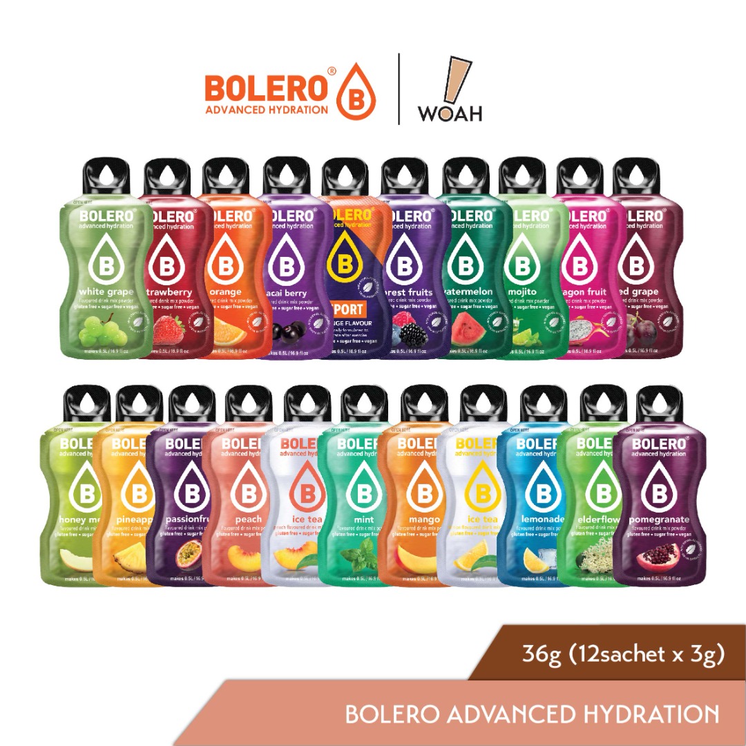 Bolero Advanced Hydration (Box of 12) ( UP:$12 ), Health & Nutrition, Health Supplements, Sports ...