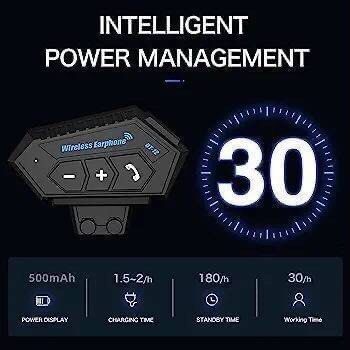 BT12 Motorcycle Helmet Waterproof Bluetooth Earphones with a Microphone ...