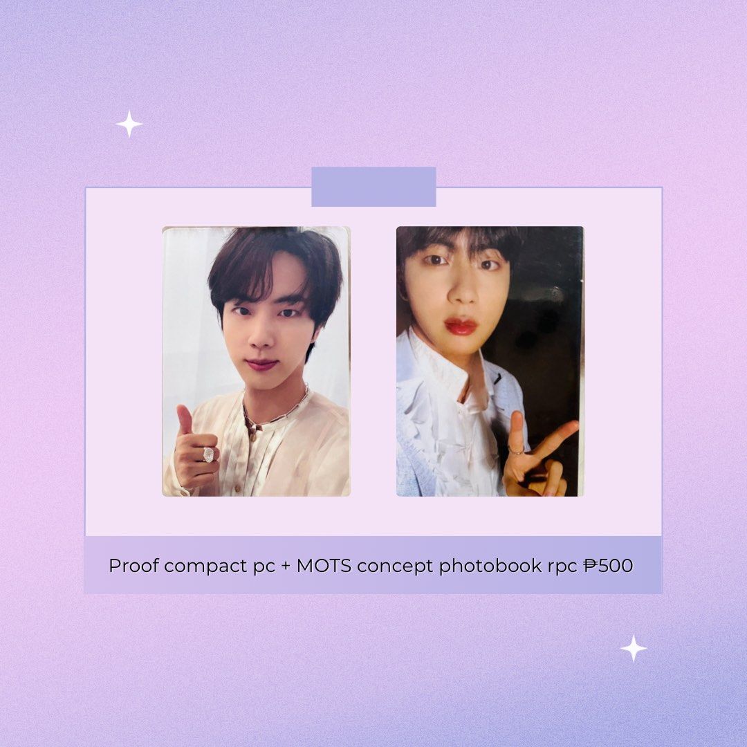 Bts Jin Proof Compact Rpc Mots Concept Photobook Clue Rpc Hobbies And Toys Memorabilia