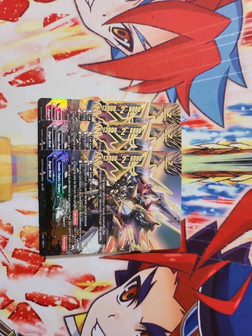 Buddyfight cards(Sovereign War Dragon Lord, Batzz the Infinity ...