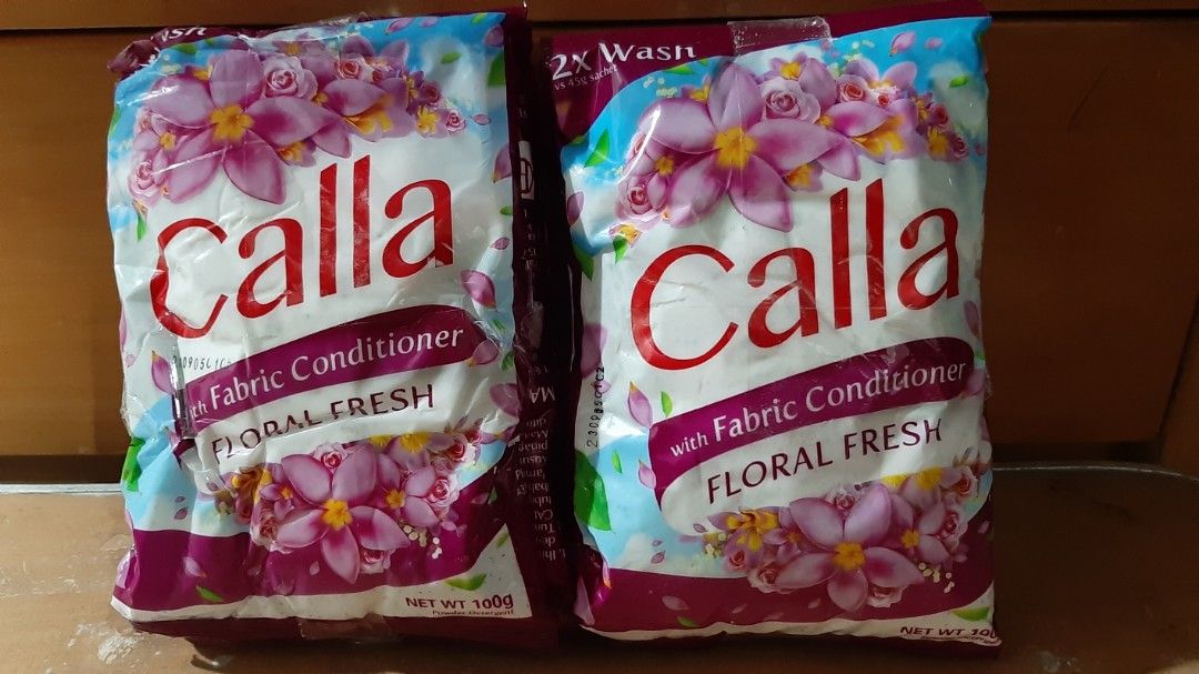 Calla with fabric conditioner powder, Beauty & Personal Care, Bath ...