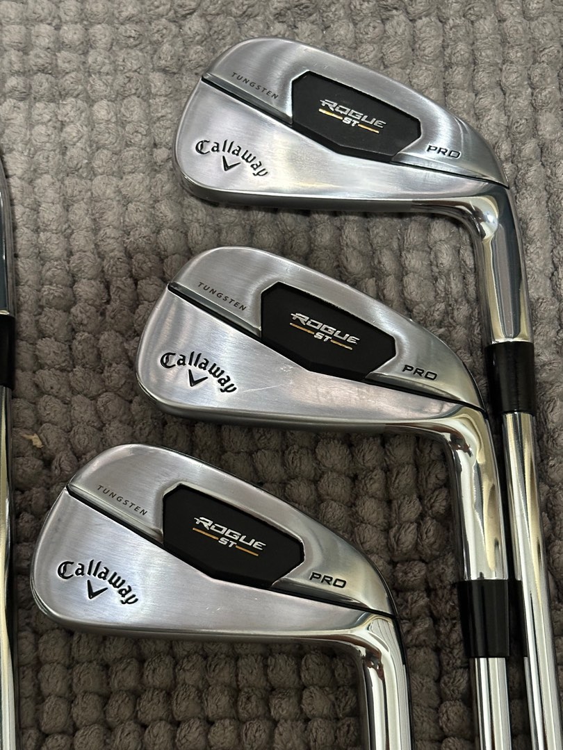 Callaway Rogue ST PRO Golf Iron Set (5-P) Dynamic Gold S200 105, Sports ...