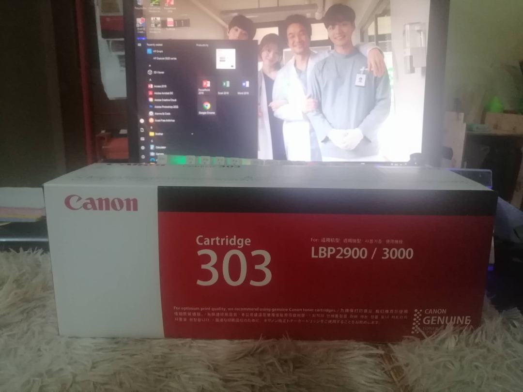 CANON 303 Black Original Toner Cartridge, Computers & Tech, Printers ...