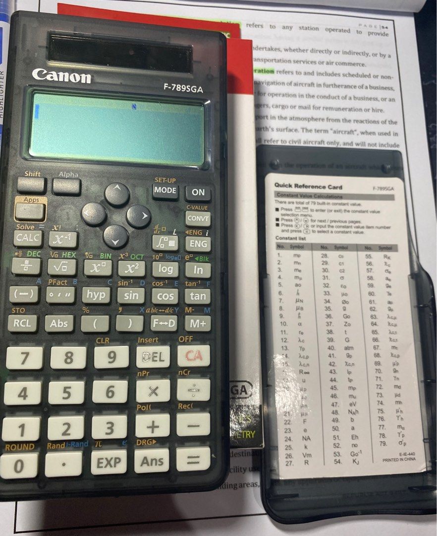 Canon F-789SGA [Transparent] Scientific Calculator, Computers & Tech ...