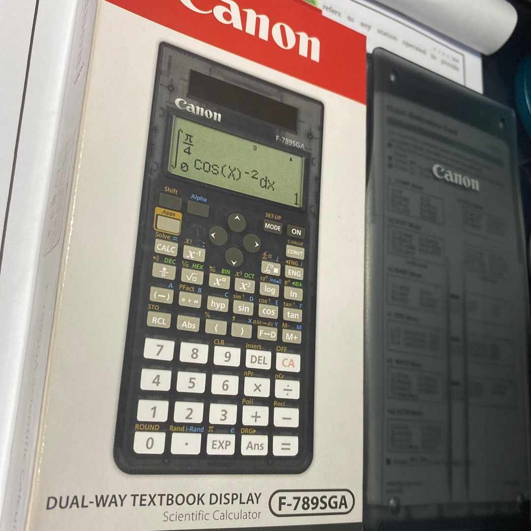 Canon F-789SGA [Transparent] Scientific Calculator, Computers & Tech ...