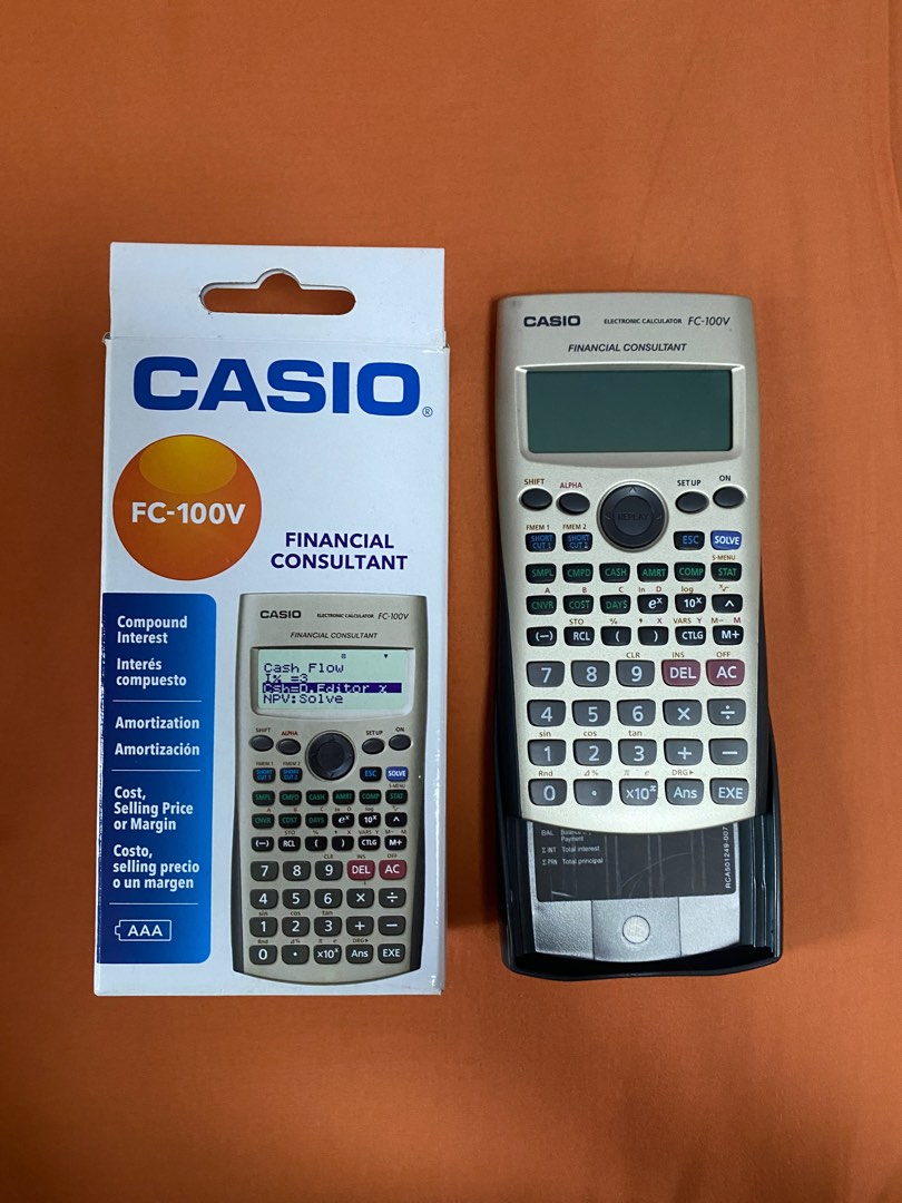 Casio FC-100V financial calculator, Computers & Tech, Office & Business ...