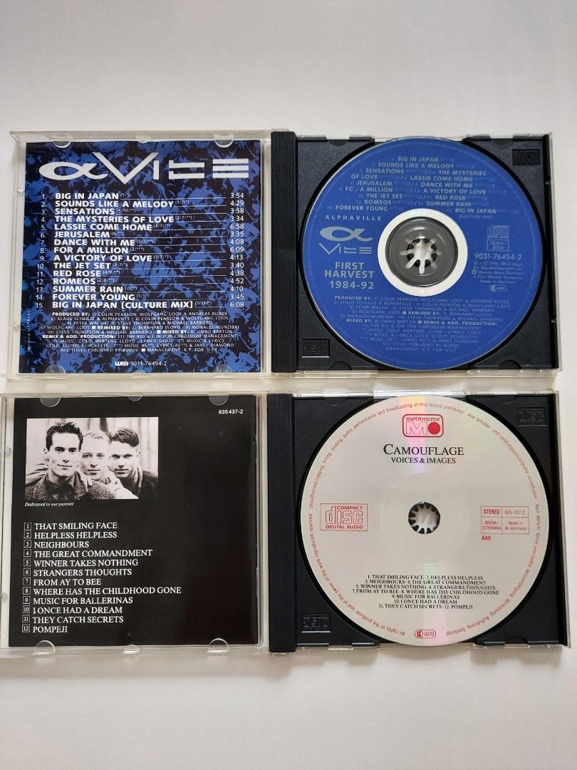 CD Camouflage & Alphaville, Hobbies & Toys, Music & Media, CDs & DVDs on Carousell