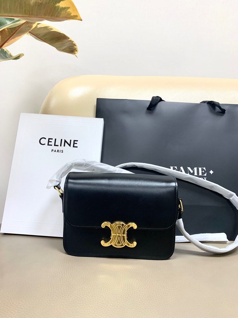 Celine teen size box 黑金色｜188423BF4.38NO|全新正版正貨, 名牌, 手袋及銀包 - Carousell