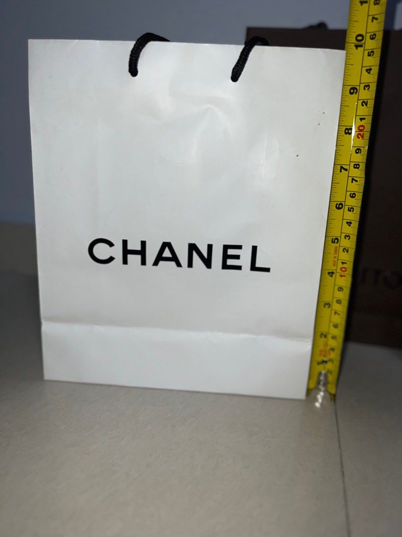 Chanel paper bags, Luxury, Bags & Wallets on Carousell