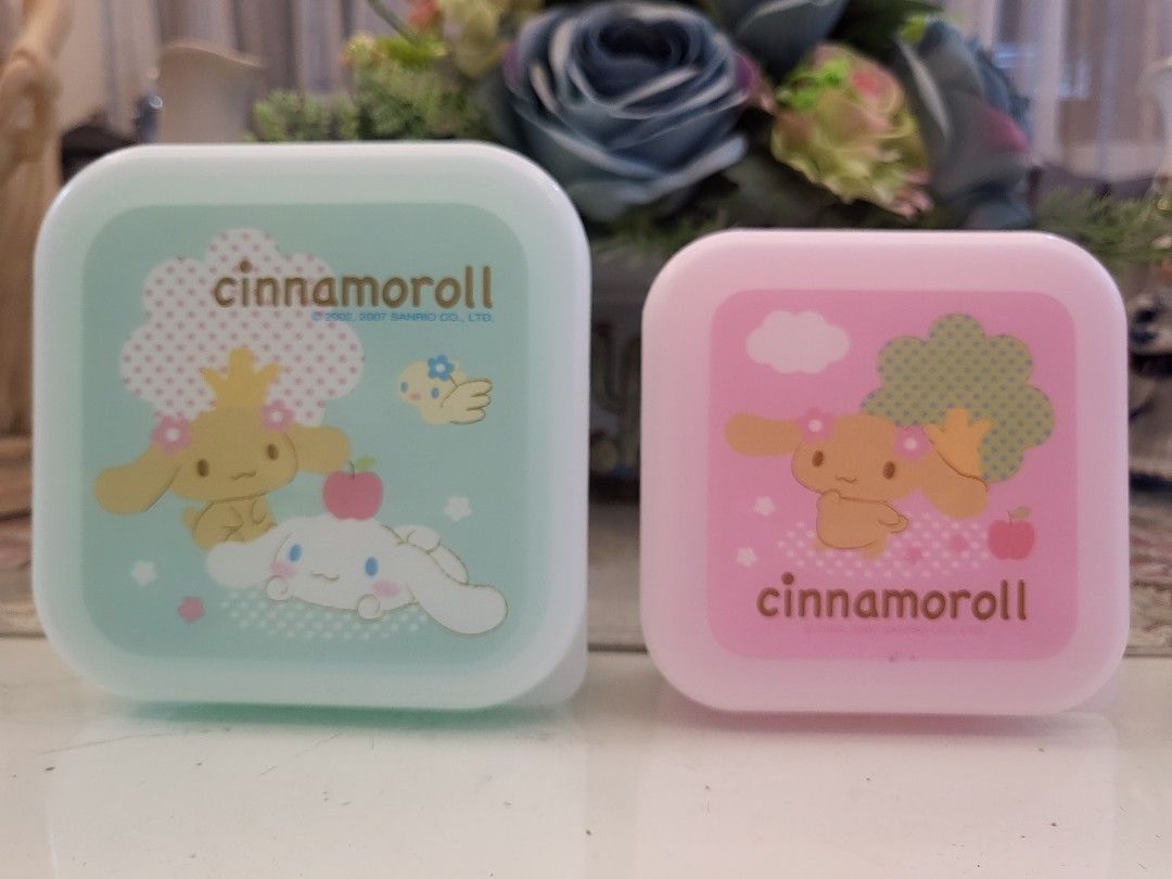 Cinnamoroll Green & Pink Lunch Box Set, Furniture & Home Living ...