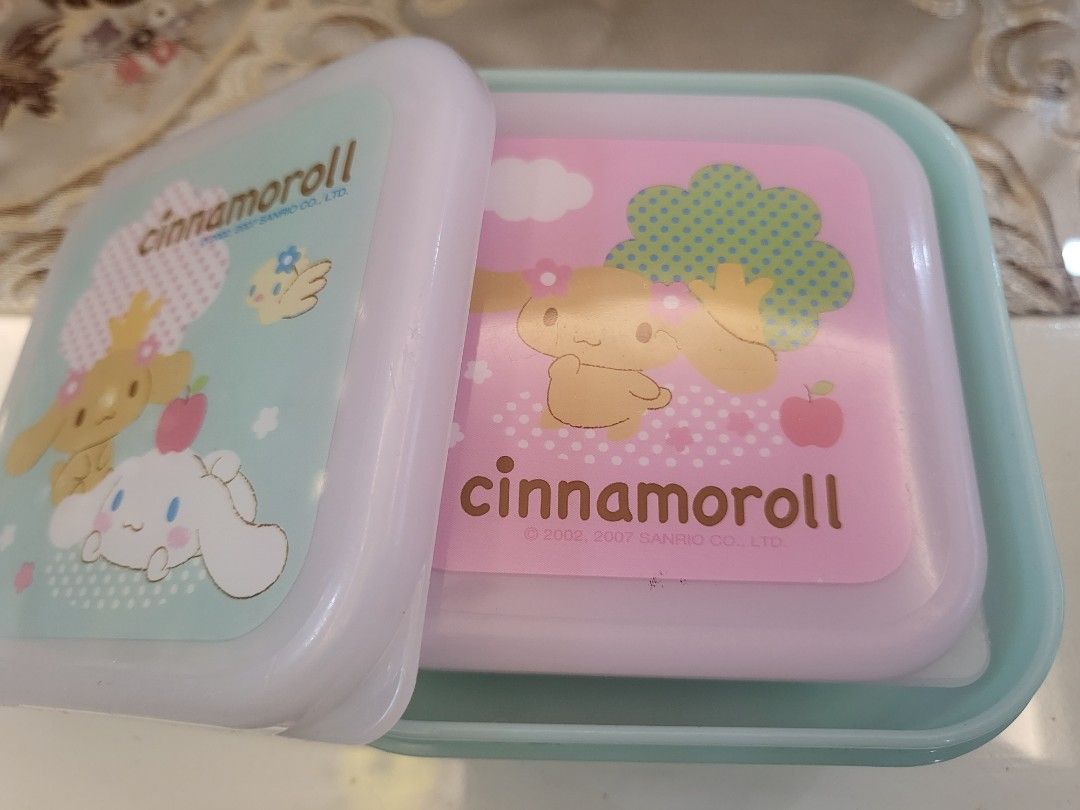 Cinnamoroll Green & Pink Lunch Box Set, Furniture & Home Living ...
