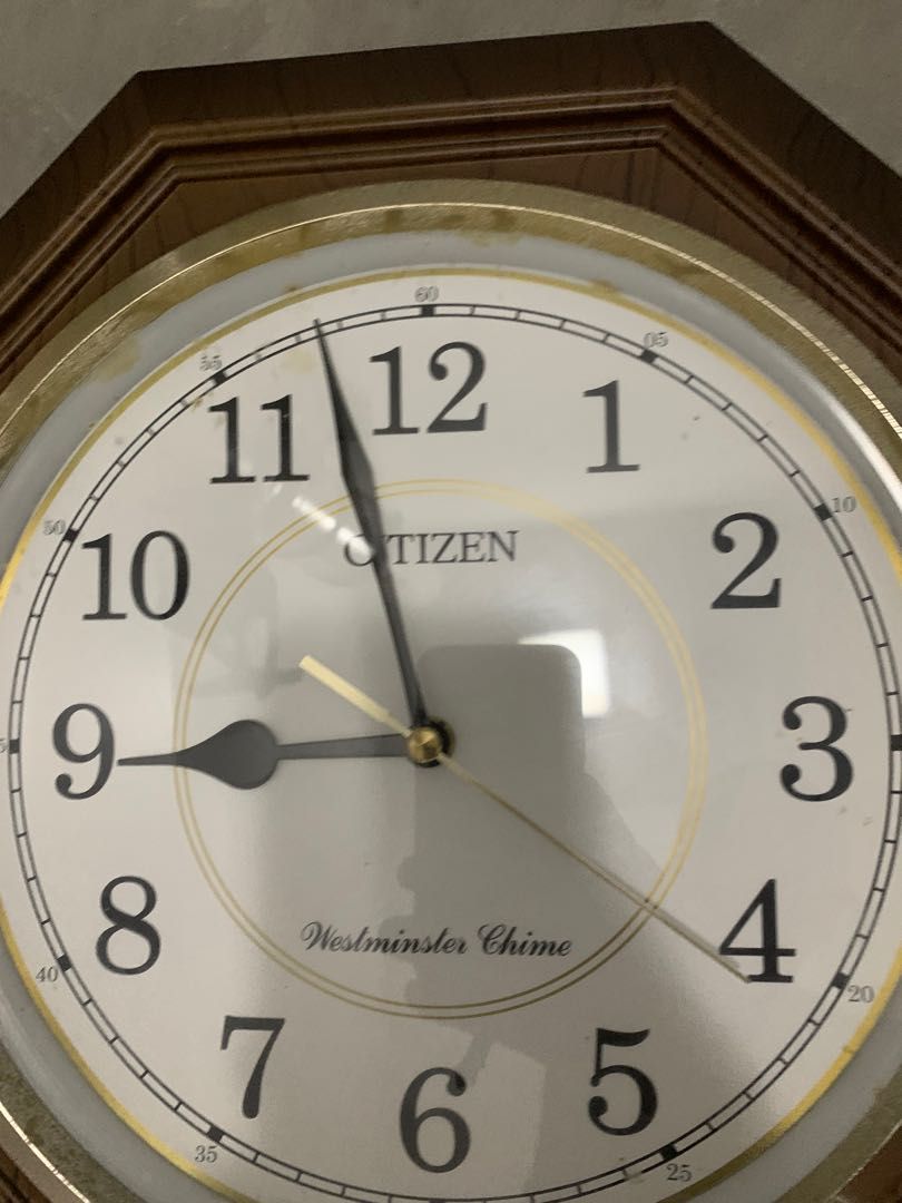 Citizen Wall Clock (battery operated), Furniture & Home Living, Home ...