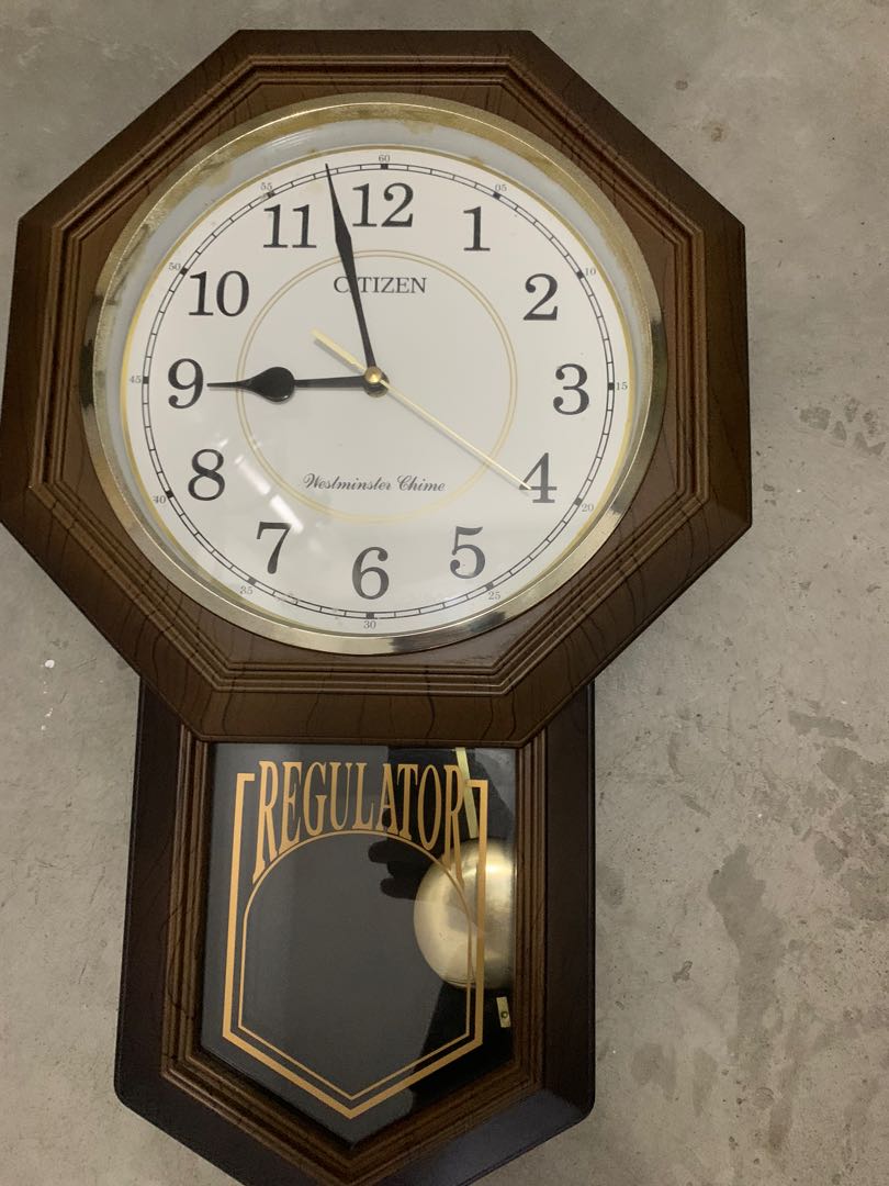 Citizen Wall Clock (battery operated), Furniture & Home Living, Home ...