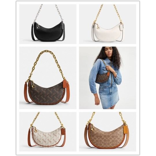 Coach Mira Shoulder Bag In Signature Canvas, Glovetanned Leather, With ...