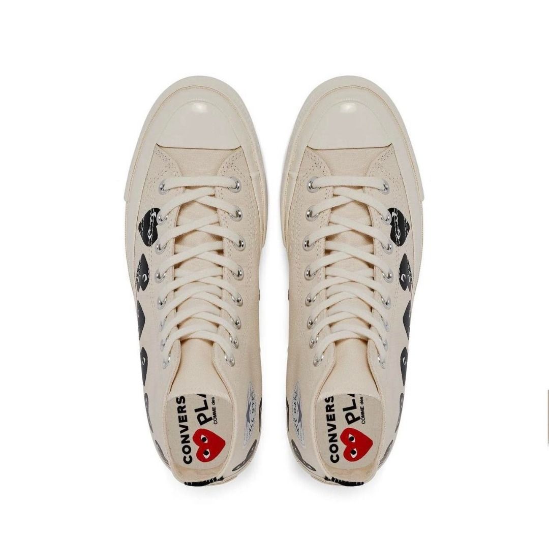 Converse Chuck Taylor x CDG High Multi Black Heart, Men's Fashion ...