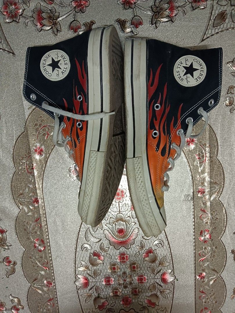 Converse flame high, Men's Fashion, Footwear, Sneakers on Carousell