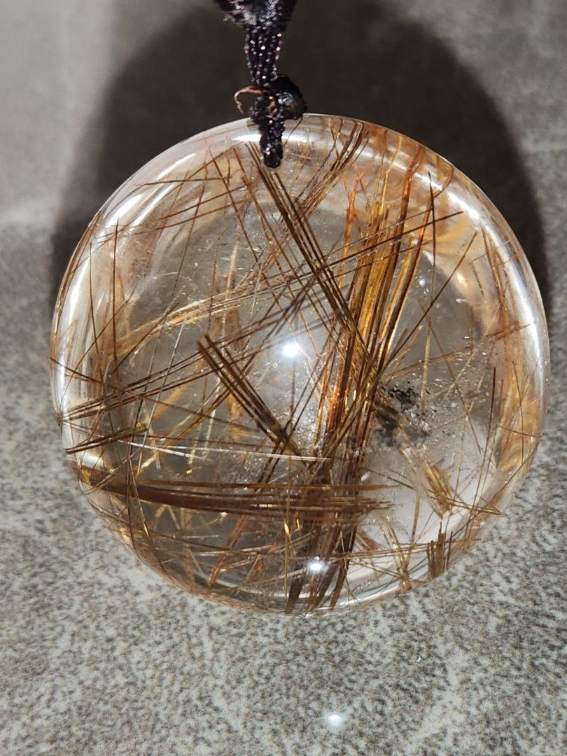 Copper rutilated quartz, Women's Fashion, Jewelry & Organisers, Body ...