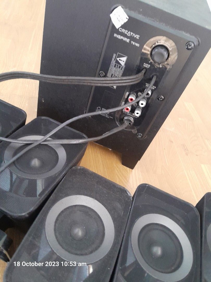 Creative inspire t6160 5.1 subwoofer speaker, Audio, Soundbars ...