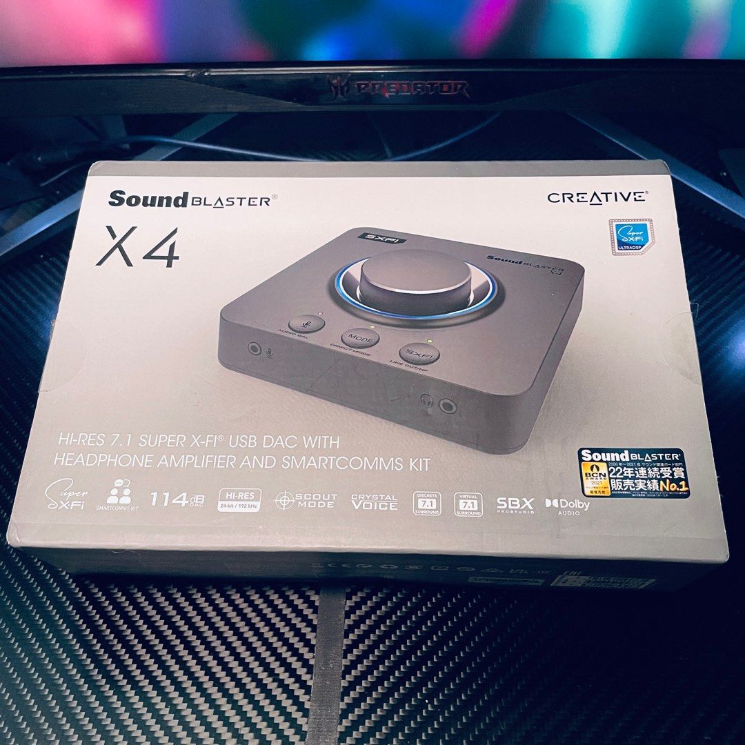 Creative Sound Blaster X4 external USB DAC, Computers & Tech, Parts ...