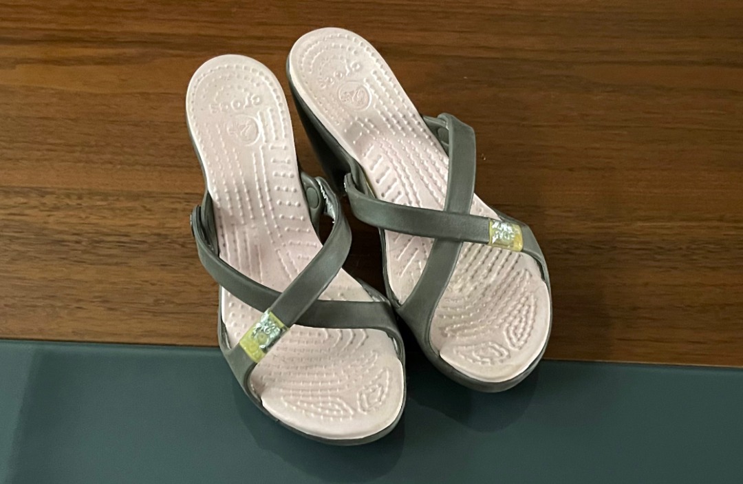 Crocs - Cross Cyprus Heel Sandals, Women's Fashion, Footwear, Heels on ...