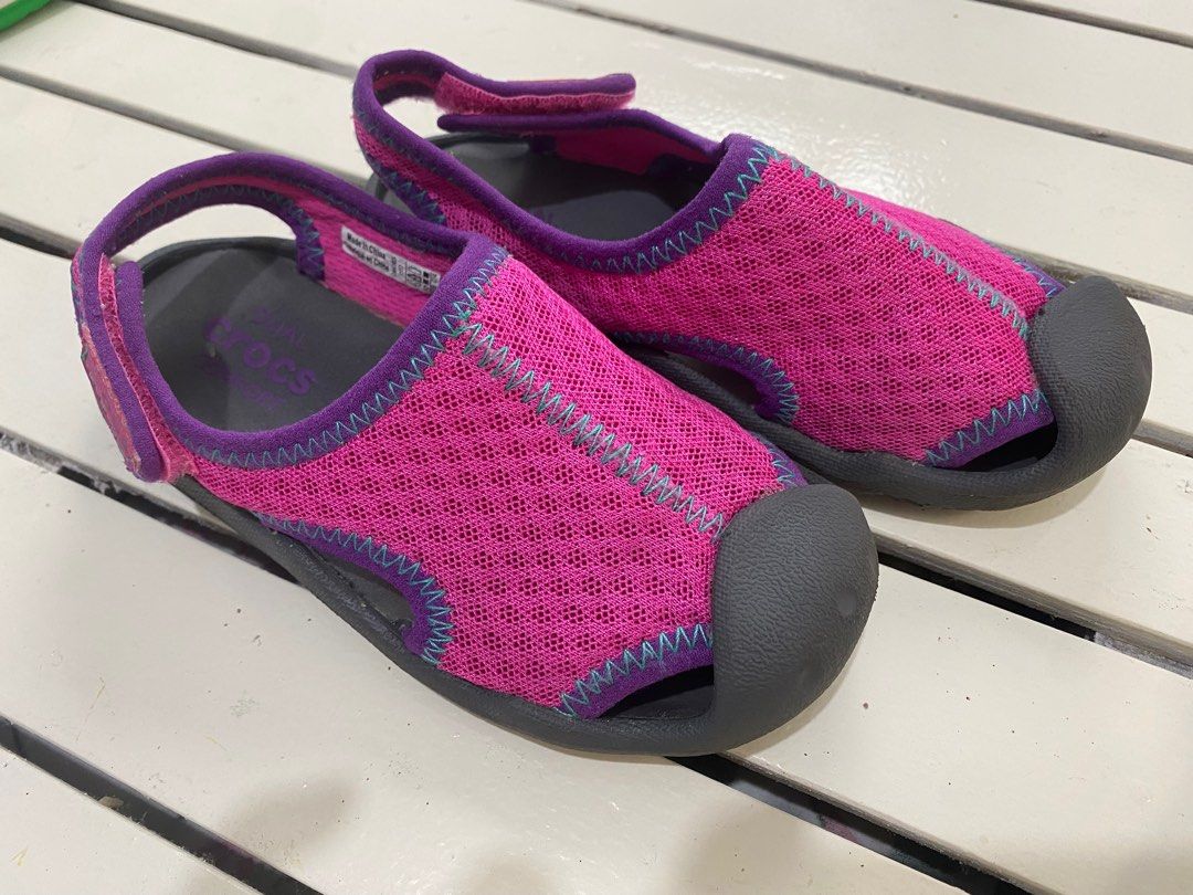 Crocs Swimming Shoes Swiftwater C10, Babies & Kids, Babies & Kids ...