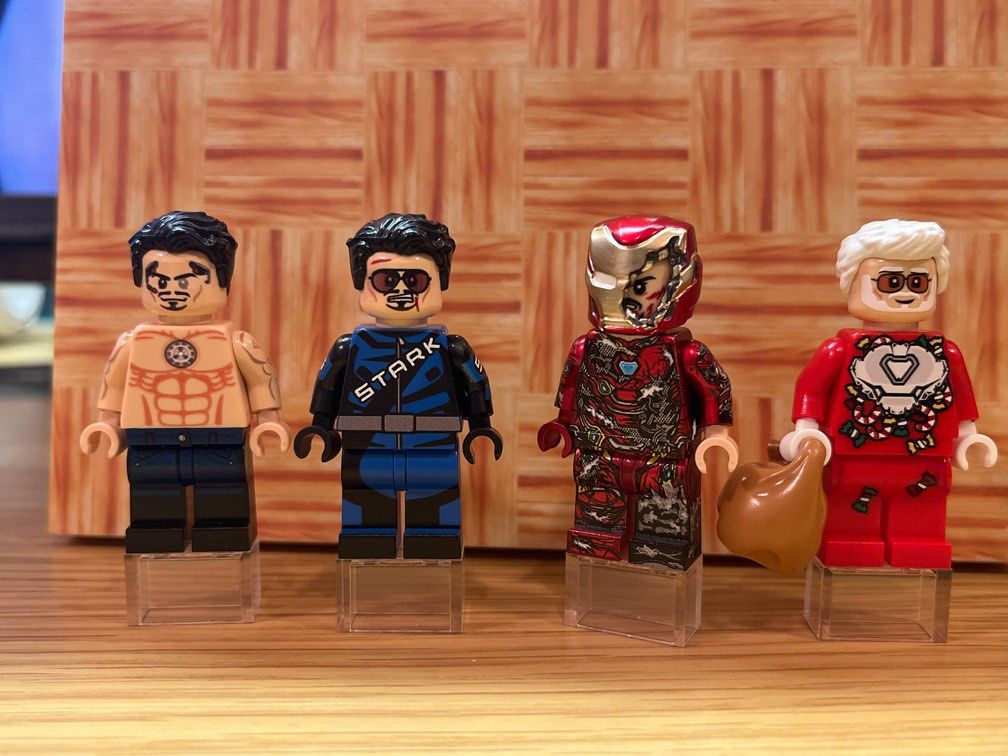 Custom Lego Tony Stark Iron Man Marvel, 興趣及遊戲, 玩具 & 遊戲類 - Carousell