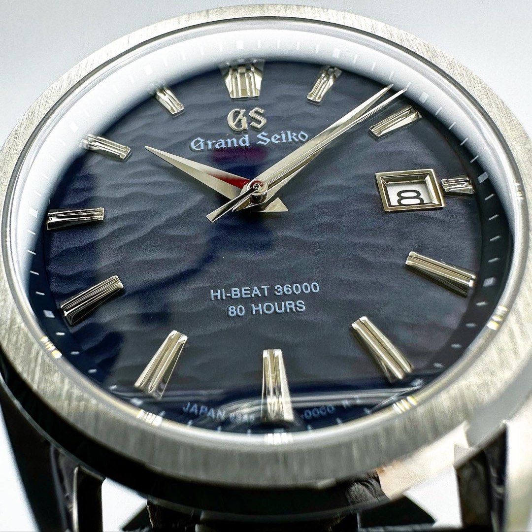 Custom Seiko Mod Dark Blue Lake GS on Leather 40mm, Men's Fashion, Watches & Accessories ...