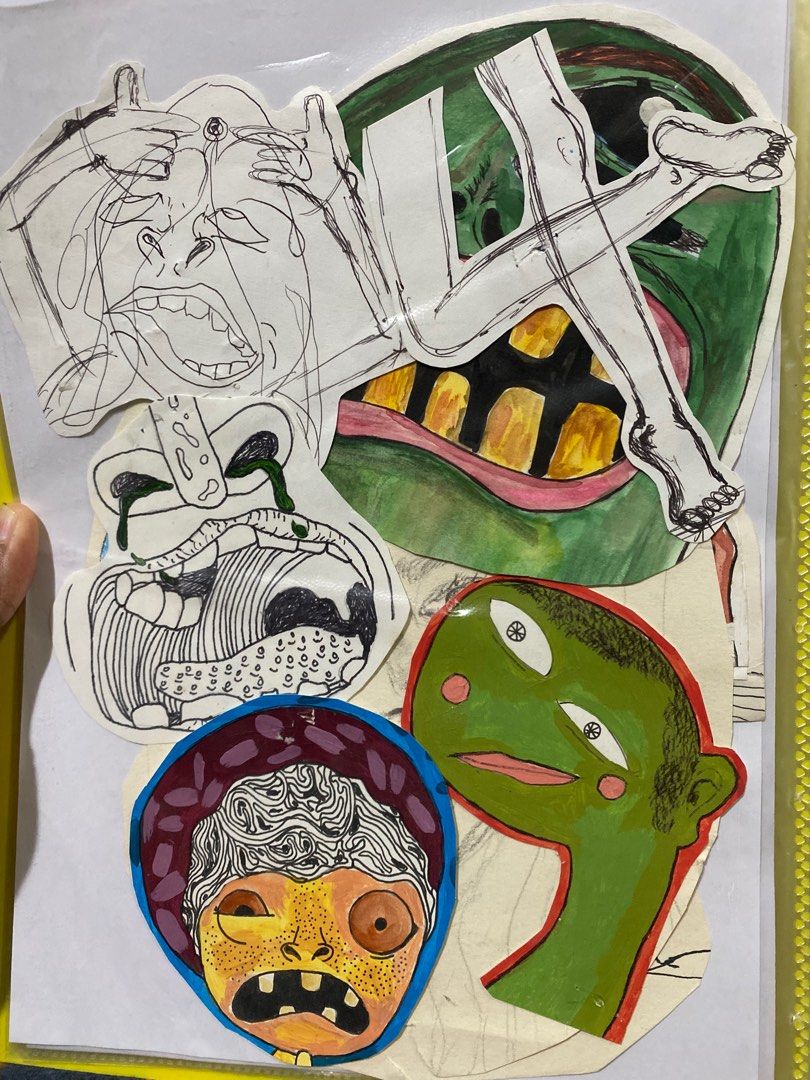 Cut out drawings, Hobbies & Toys, Stationery & Craft, Art & Prints on ...