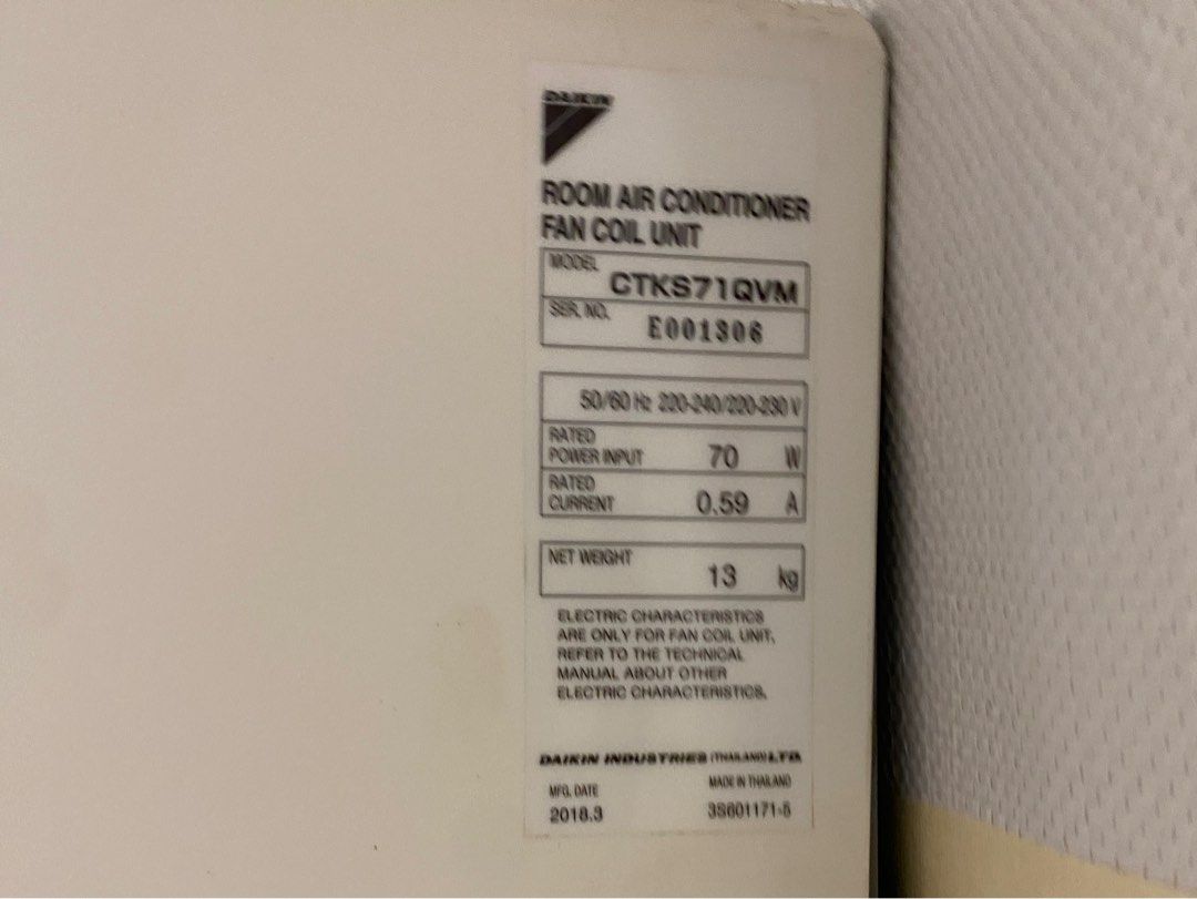 Daikin compressor and aircond, TV & Home Appliances, Air Conditioners ...