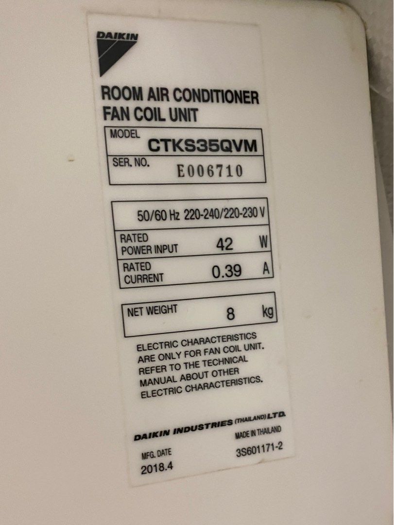 Daikin compressor and aircond, TV & Home Appliances, Air Conditioners ...