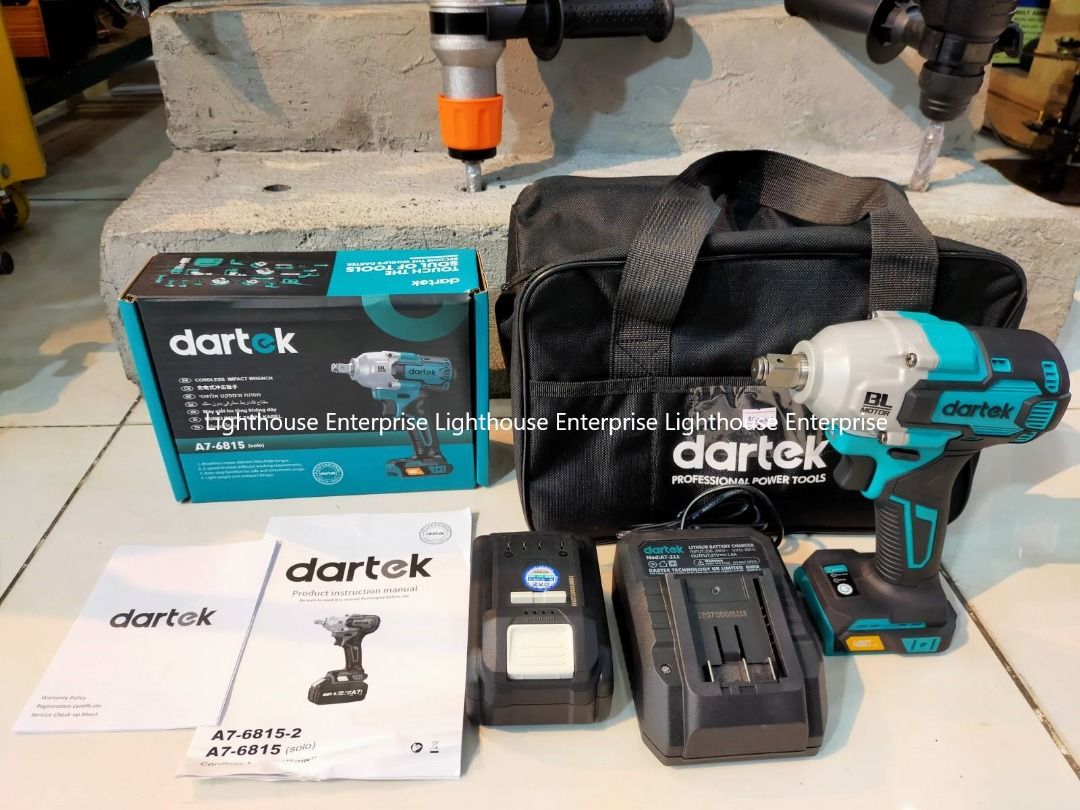 DARTEK Cordless Brushless 20V Impact Wrench (A7-6815), Commercial ...