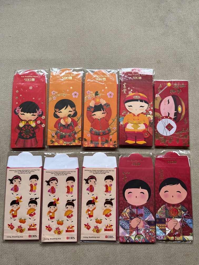 DBS Red Packets (All 10 packs), Hobbies & Toys, Stationery & Craft ...