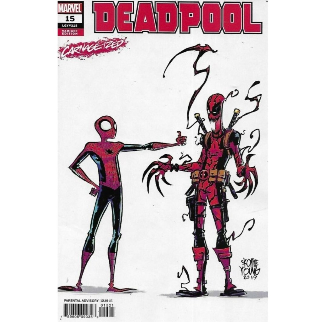 DEADPOOL #15 (2018) Skottie Young ‘Carnage-ized’ variant, Hobbies ...