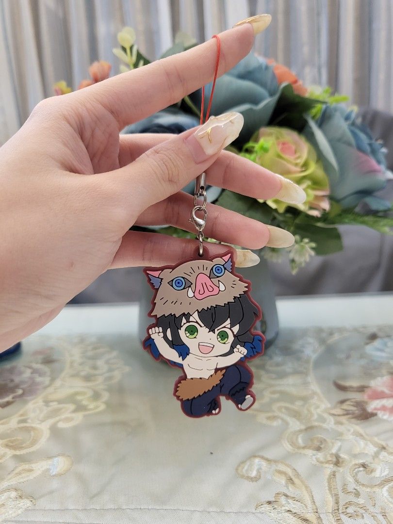 Demon Slayer Inosuke Hashibira Rubber Keychain, Hobbies & Toys, Toys ...