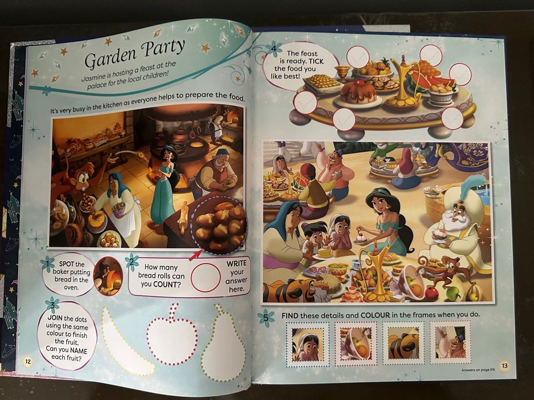 Disney Princess Annual 2020. Jasmine(Aladdin), Belle(Beauty and the ...