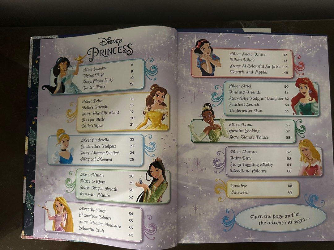 Disney Princess Annual 2020. Jasmine(Aladdin), Belle(Beauty and the ...