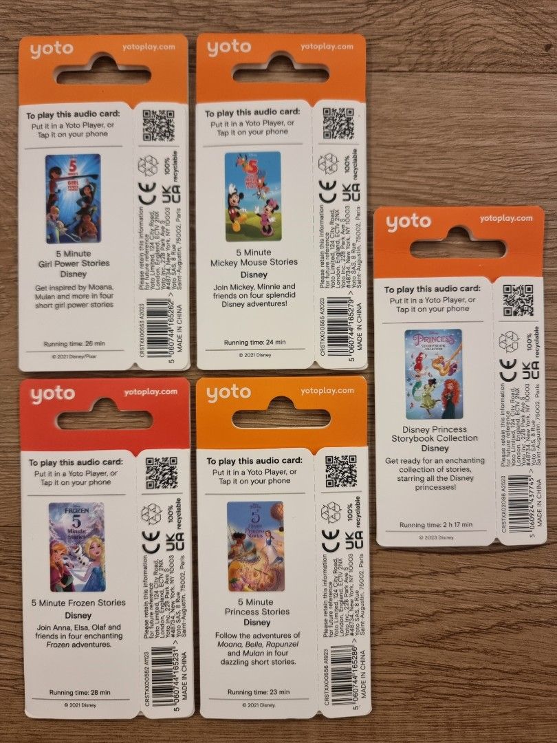 Disney Yoto story cards, Hobbies & Toys, Toys & Games on Carousell
