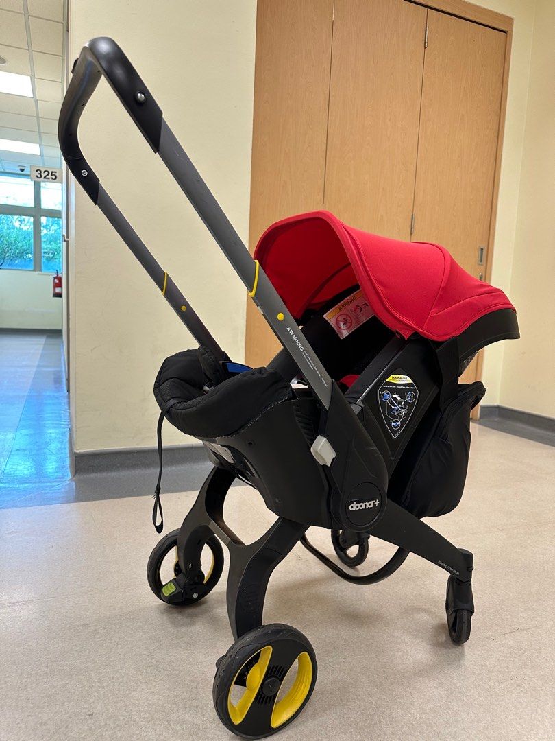 Doona+ car seat infant stroller - red, Babies & Kids, Going Out ...