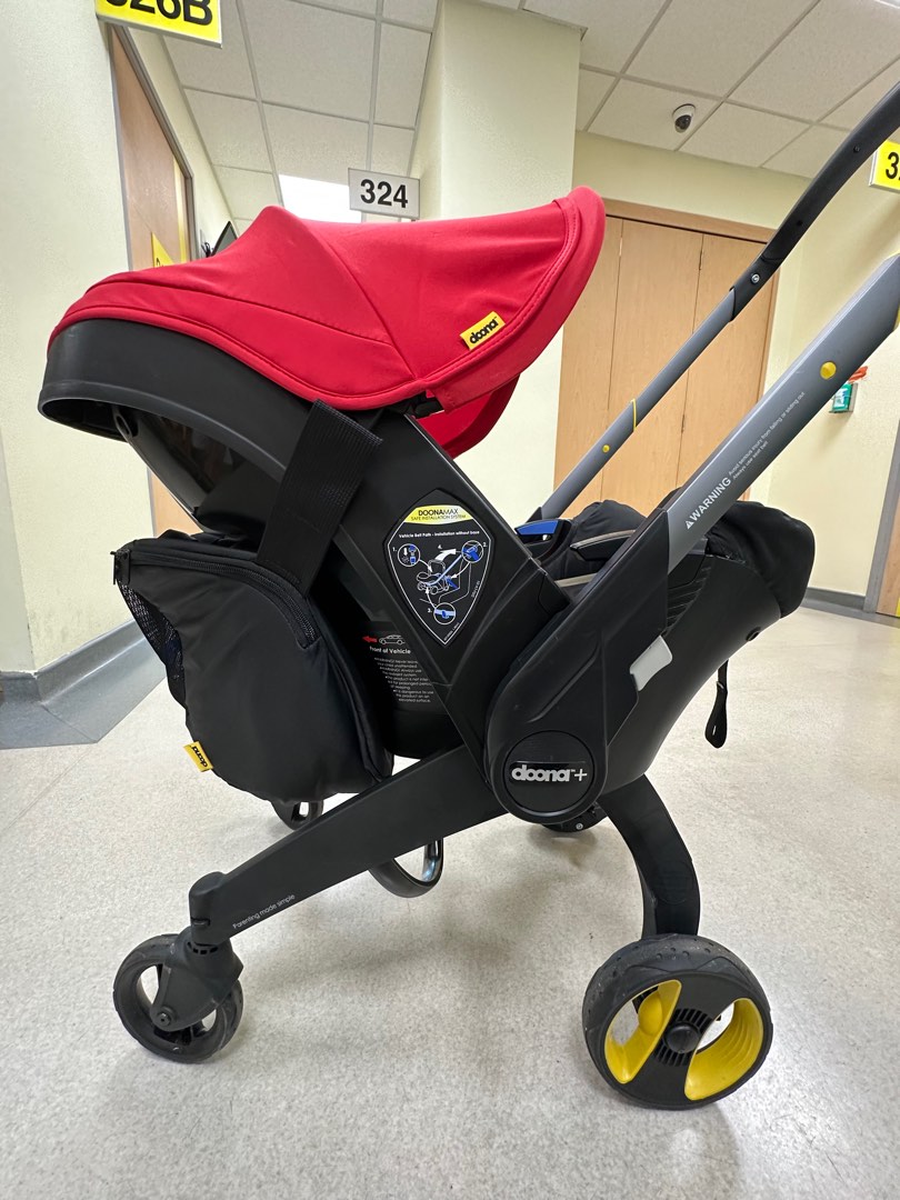 Doona+ car seat infant stroller - red, Babies & Kids, Going Out ...