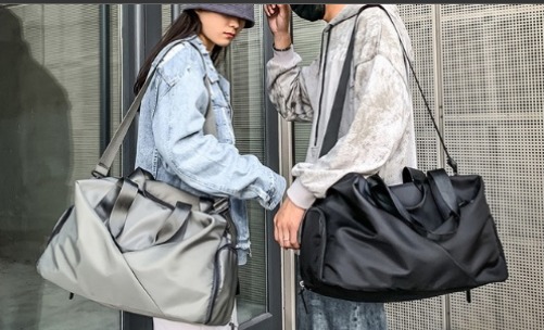 Duffel Bag with Sling Able to Slide on Luggage, Men's Fashion, Bags ...