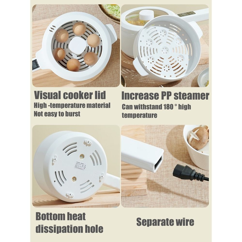 Ecoco 2L Portable Multifunctional Electric Cooker 2 Layer Steamer Non ...