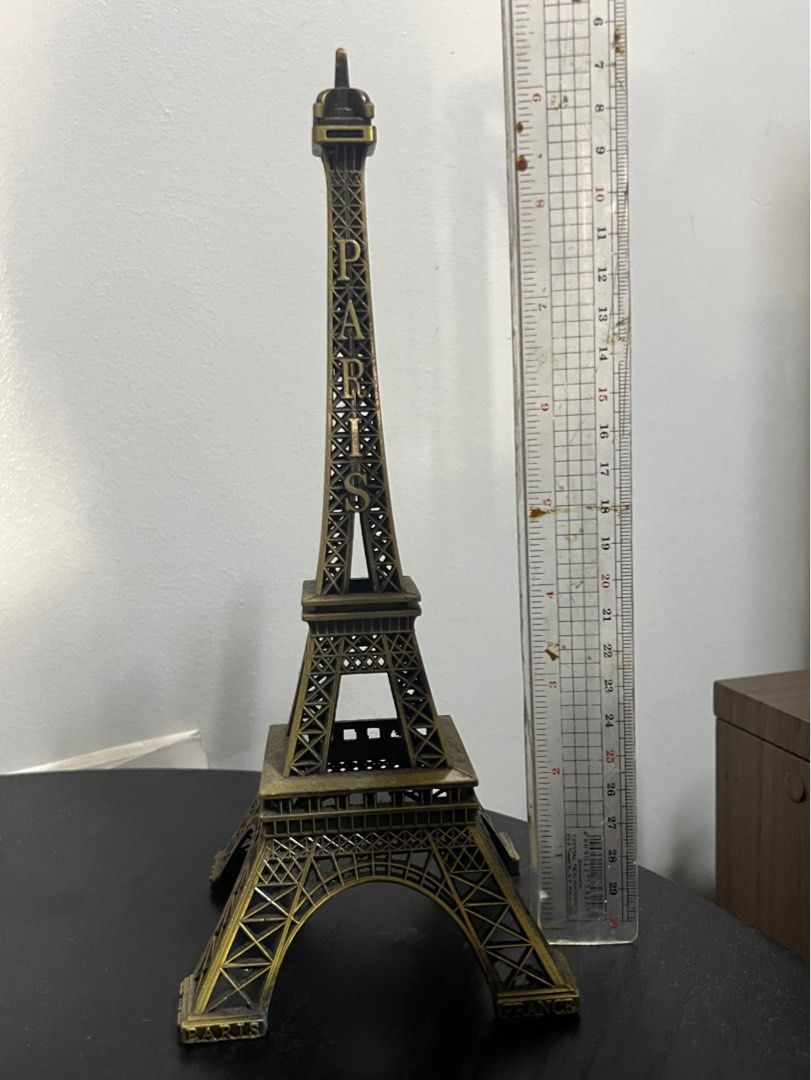 Eiffel Tower bronze display / figurine, Furniture & Home Living, Home ...