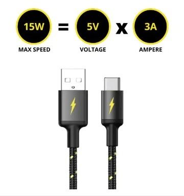 Elonxtech 15W USB-A to USB-C Powerbolt Cable (1m), Mobile Phones ...