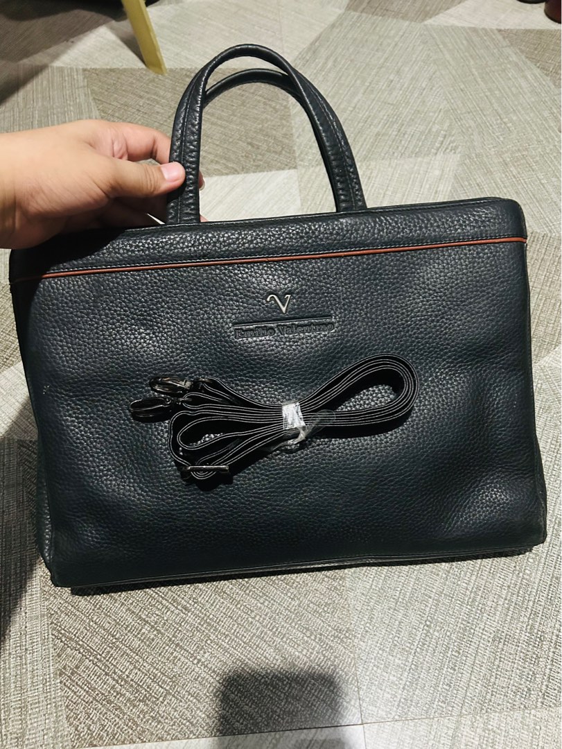 Emilio Valentino Laptop Bag, Luxury, Bags & Wallets on Carousell