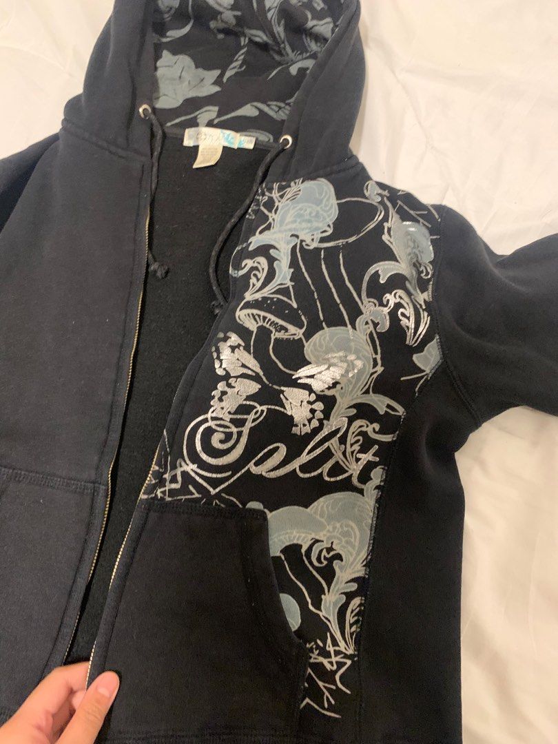 Fairycore Acubi Graphic Split Jacket, Women's Fashion, Coats, Jackets ...